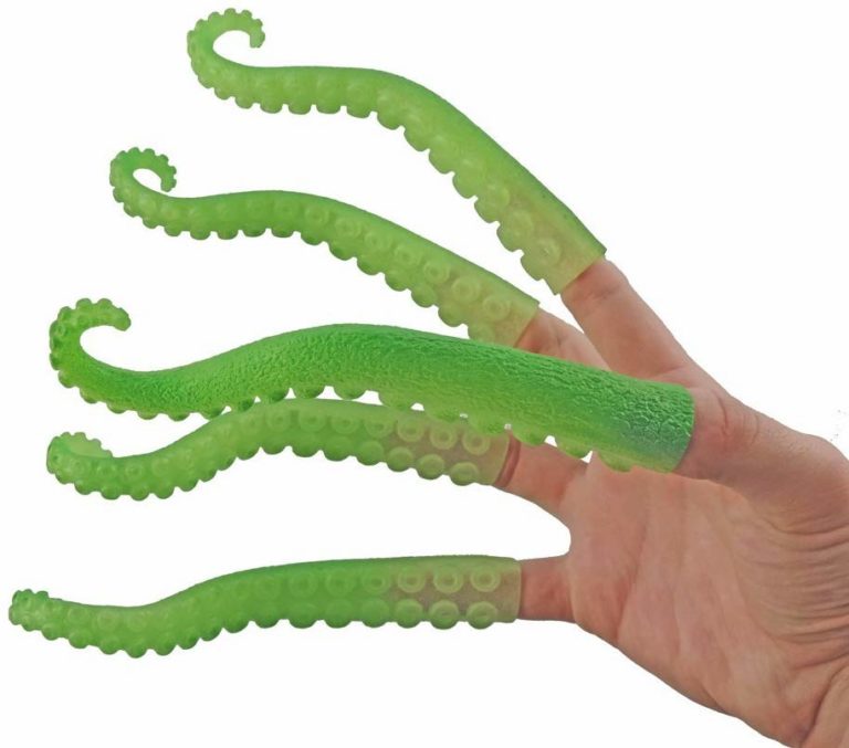 Octopus Tentacle Fingers - Glow-in-the-Dark Tentacle Toy - Useless ...